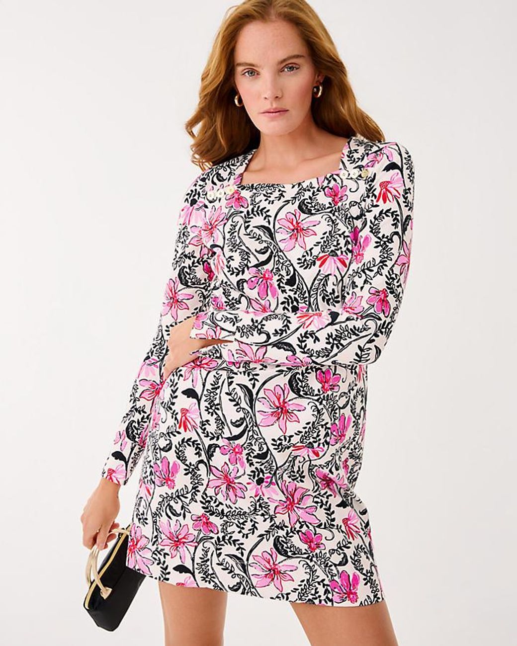 Lilly Pulitzer Aubri Square Neck Dress in White | Lyst
