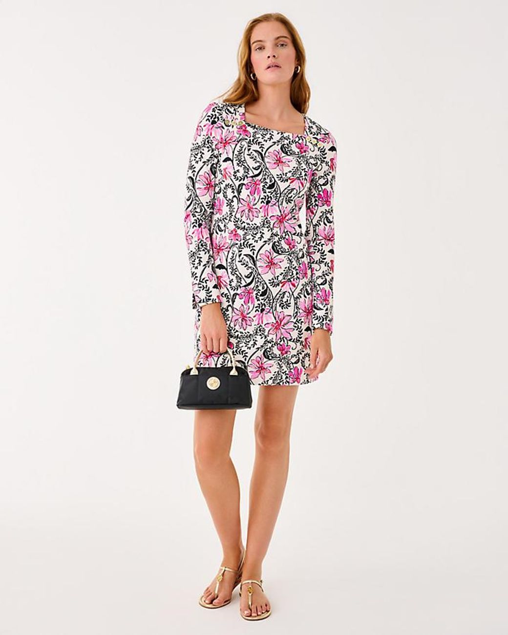 Lilly Pulitzer Aubri Square Neck Dress in White | Lyst