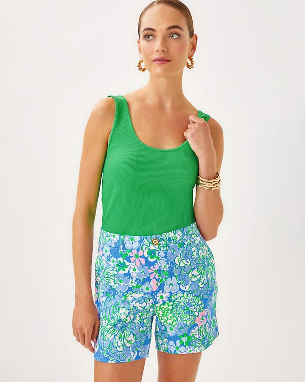 Lilly Pulitzer Gabbie Knit Top in Green | Lyst