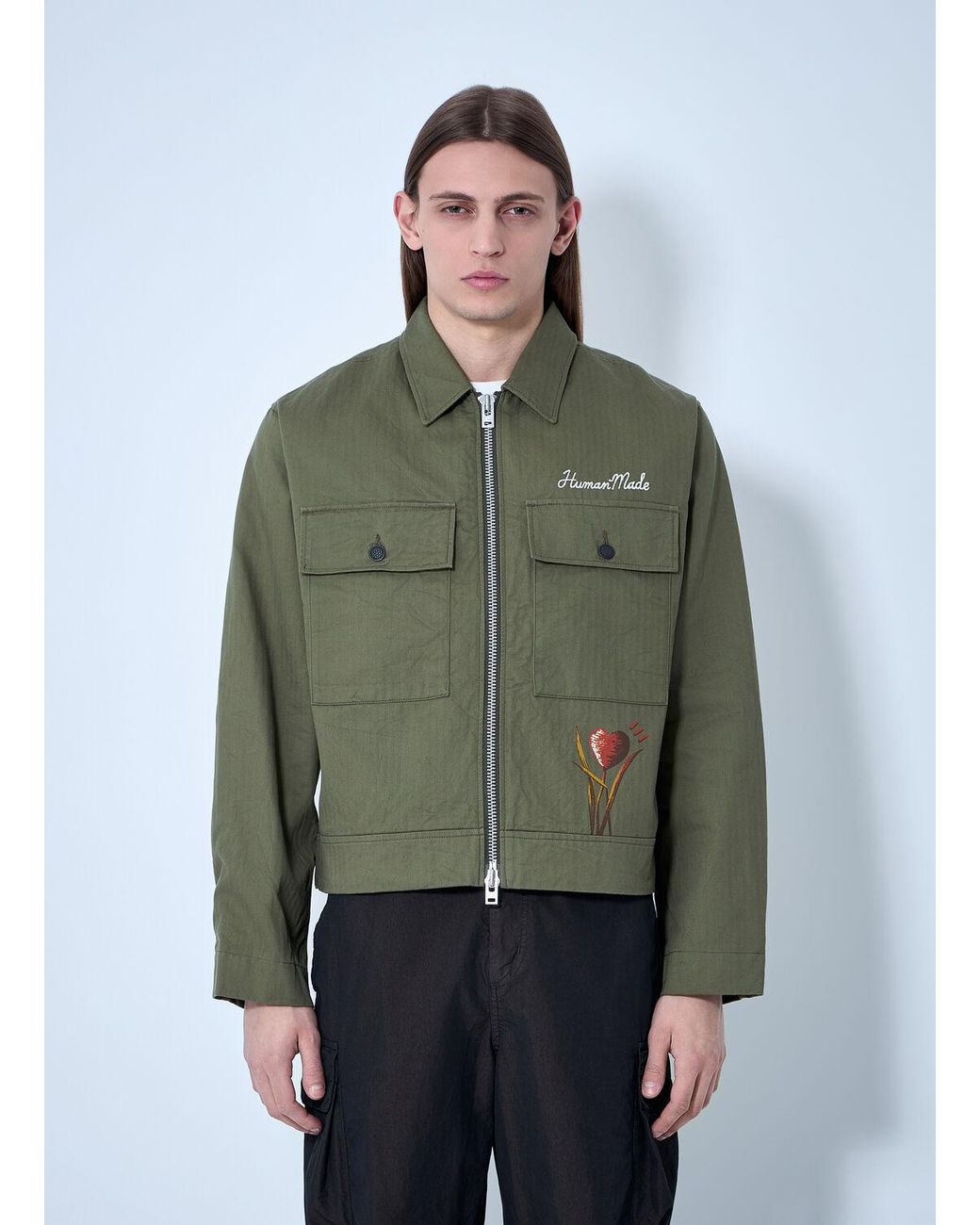 Human Made Military Jacket in Green for Men | Lyst