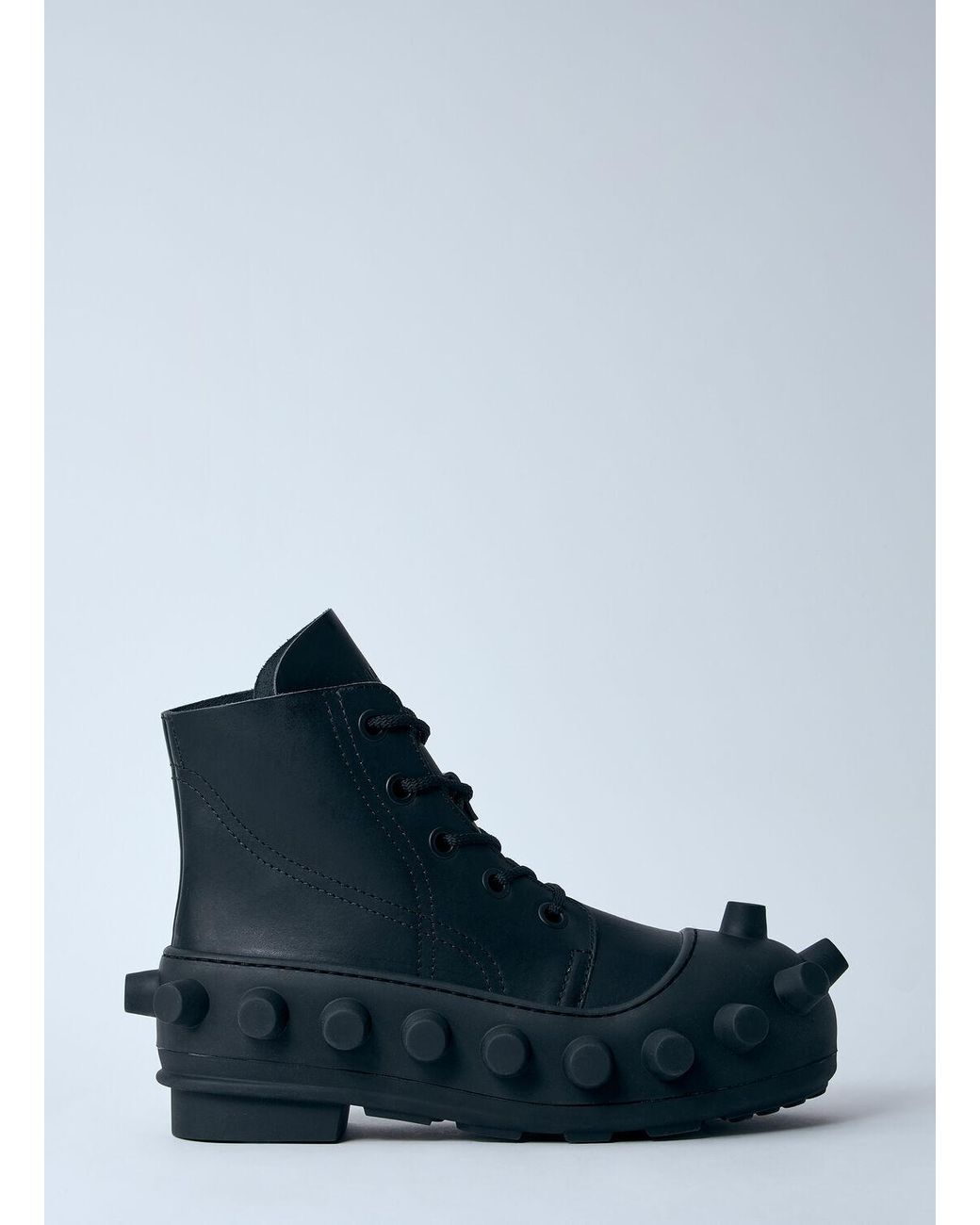 Walter Van Beirendonck Leather Boom Boots in Blue for Men | Lyst