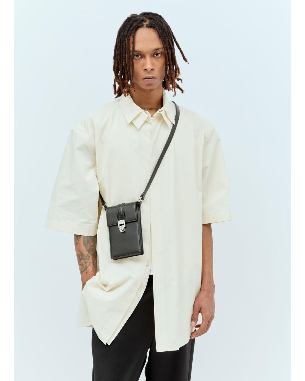 Jacquemus Le Petit Maleti Crossbody Bag in White for Men | Lyst
