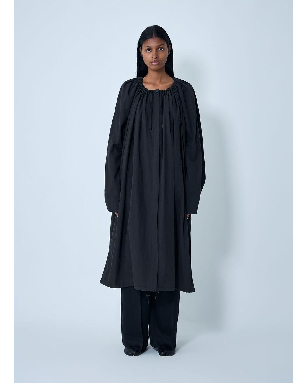 TOTEME Gathered Parachute Coat in Blue | Lyst