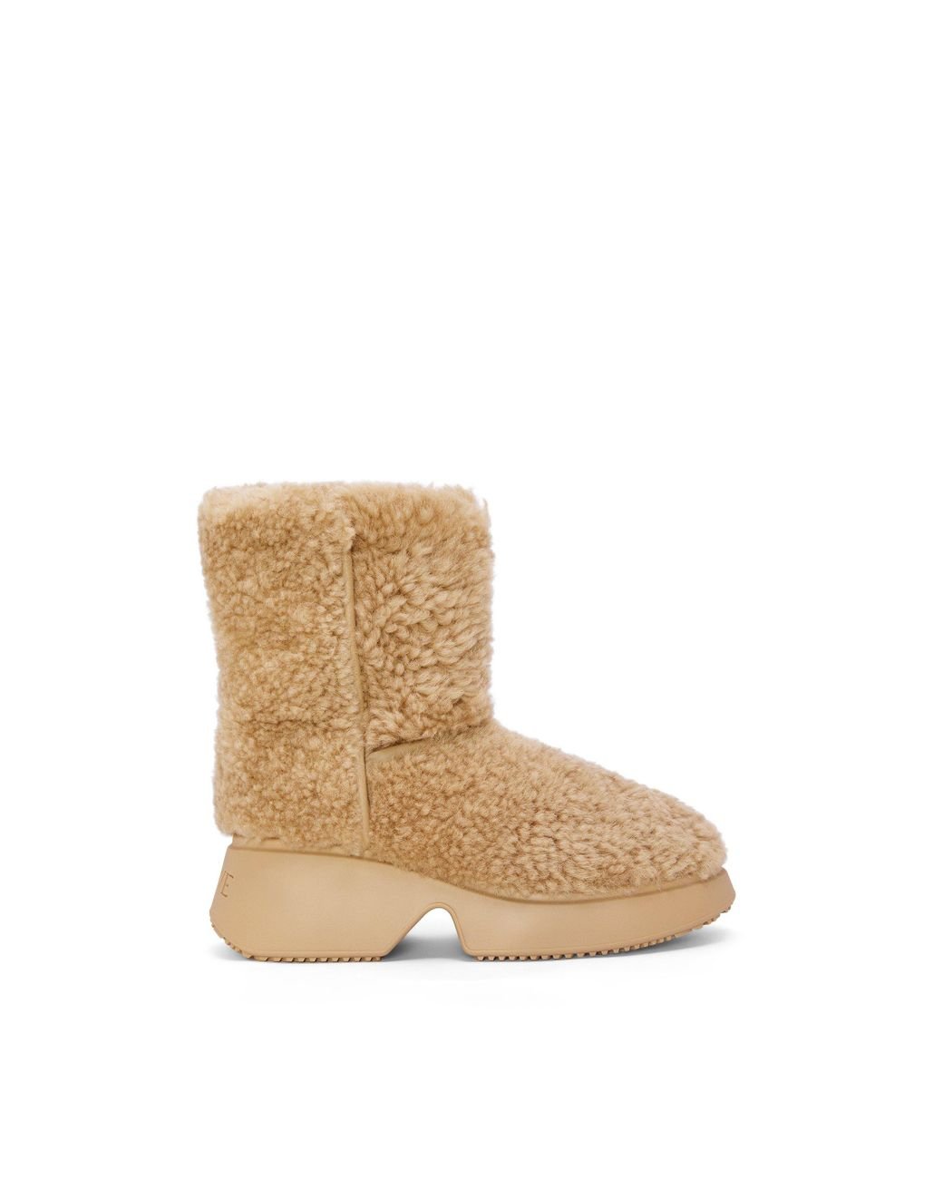 Loewe Luxury Wedge Boot In Shearling For Men in Natural for Men | Lyst UK