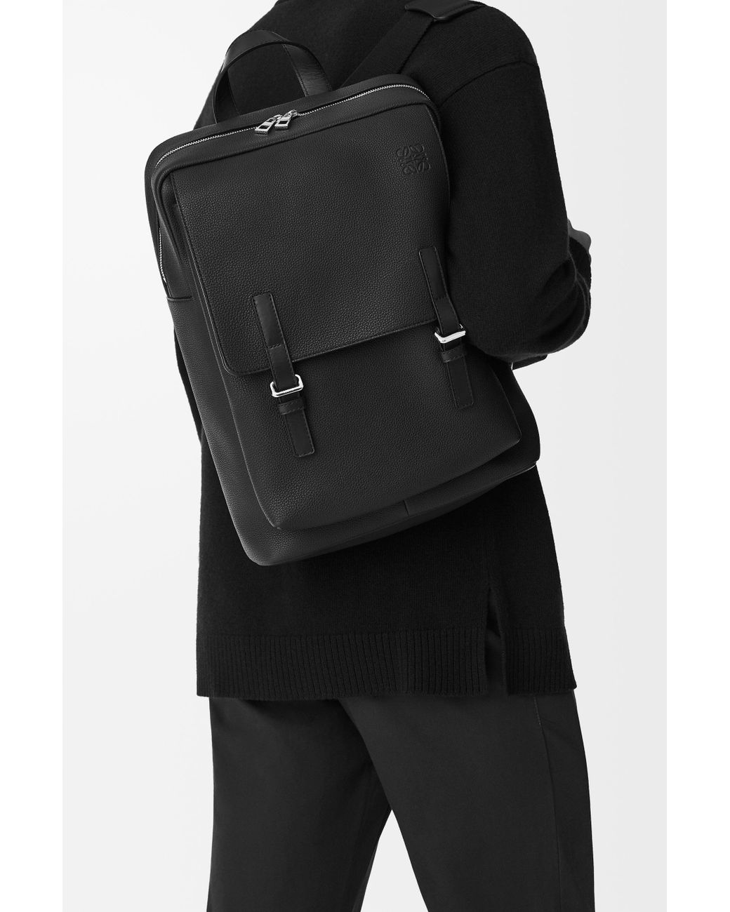Loewe Military Backpack in Black for Men | Lyst
