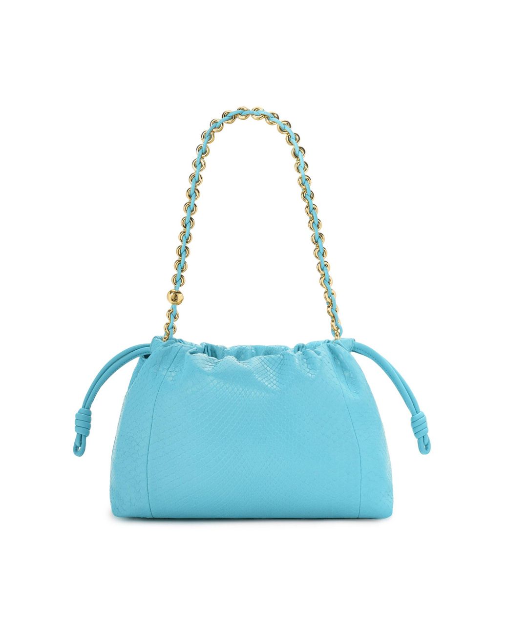 Loewe Luxury Medium Flamenco Purse In Python in Blue | Lyst