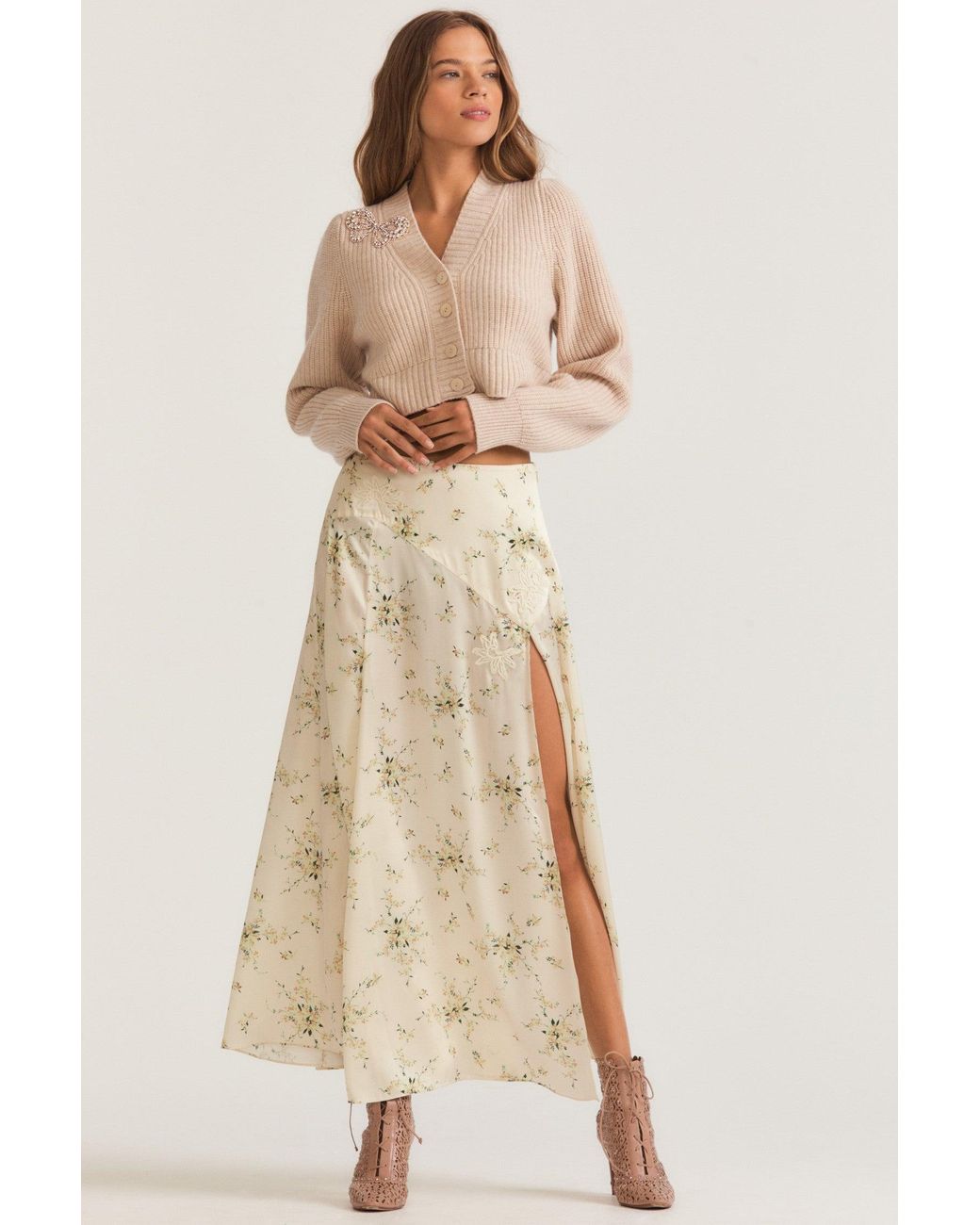 Love Shack Fancy Yellow Skirt at Grace Makin blog