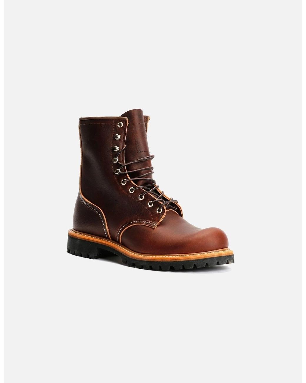 Red Wing 4585 8-Inch Logger Briar Oil Leather Boots in Brown for Men ...