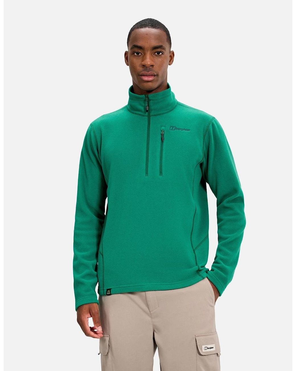 Berghaus Prism Micro Half Zip Pullover Fleece in Green for Men | Lyst UK