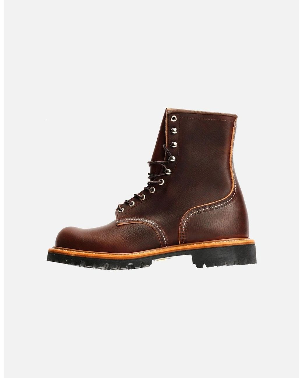 Red Wing 4585 8-Inch Logger Briar Oil Leather Boots in Brown for Men ...
