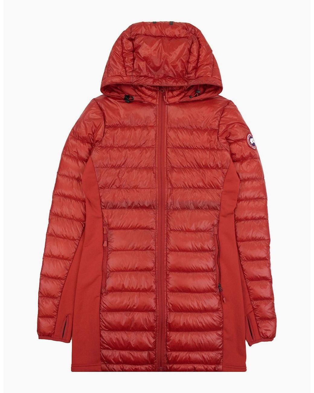 Canada Goose Hybridge Lite Hooded Coat in Red | Lyst UK
