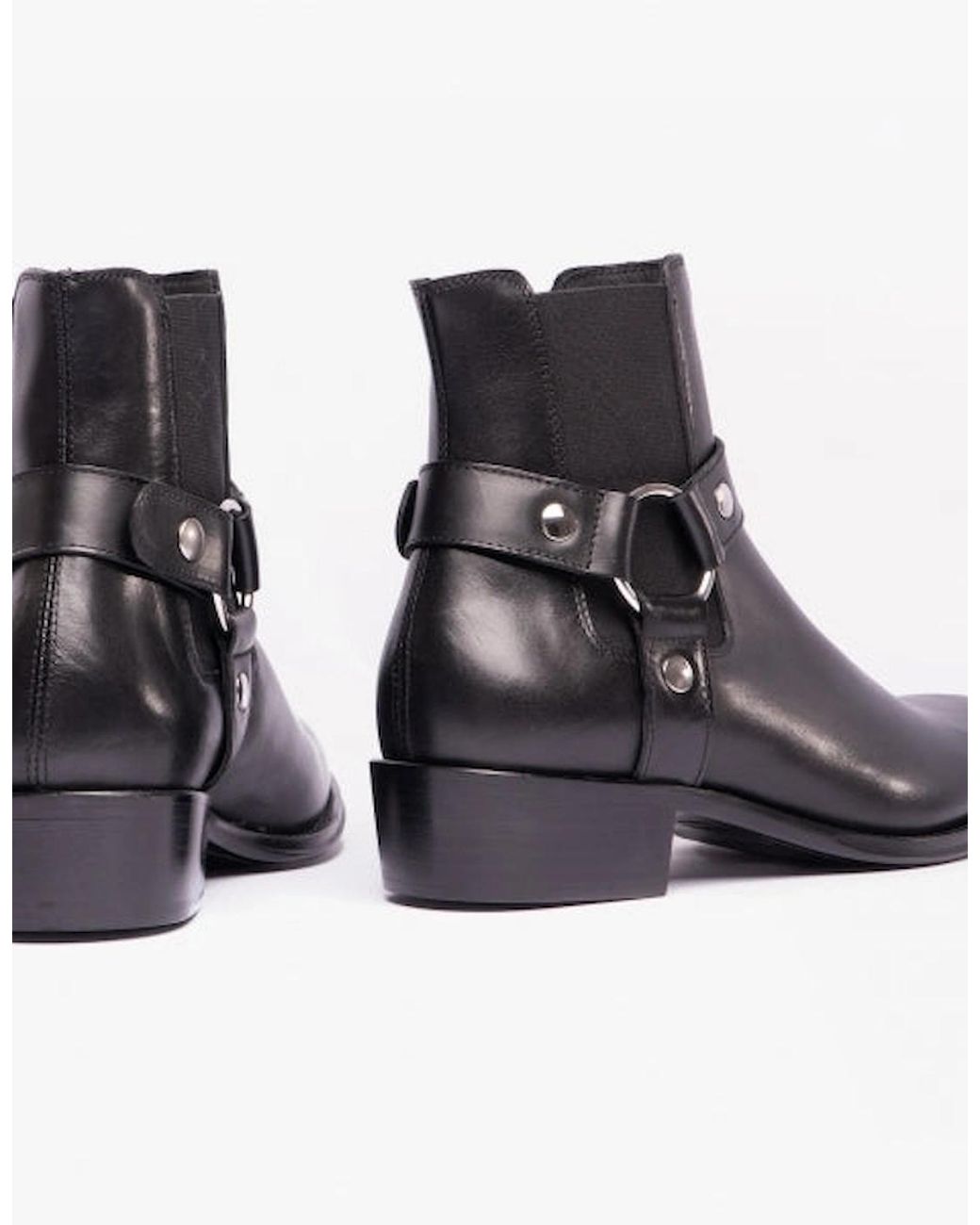 Club Cubano Lambro Leather Cuban Heel Boots in Black for Men | Lyst UK