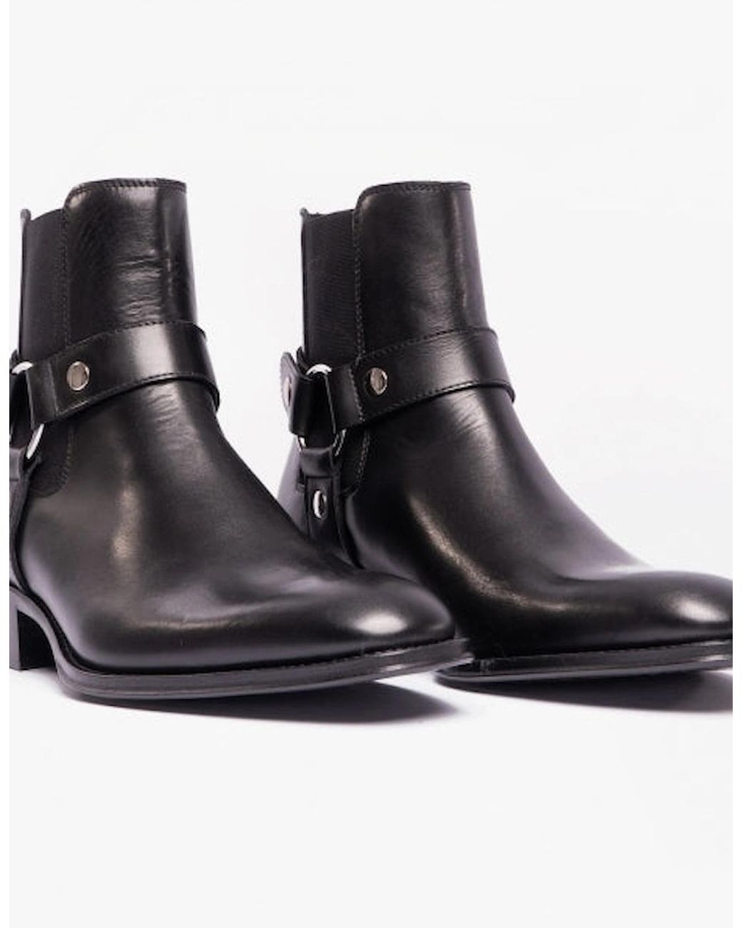 Club Cubano Lambro Leather Cuban Heel Boots in Black for Men | Lyst UK