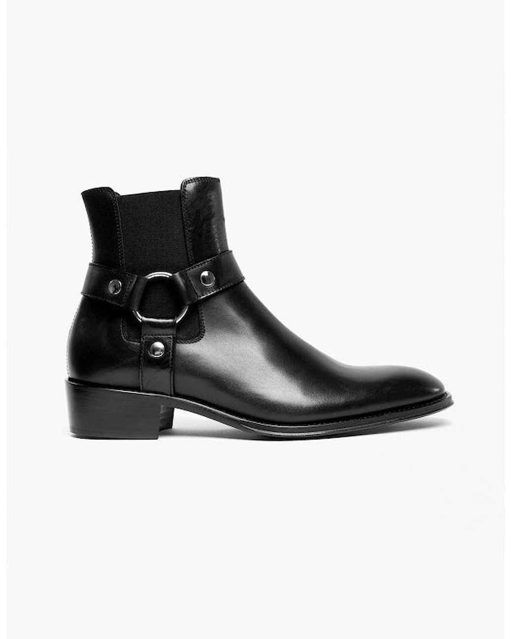 Club Cubano Lambro Leather Cuban Heel Boots in Black for Men | Lyst UK