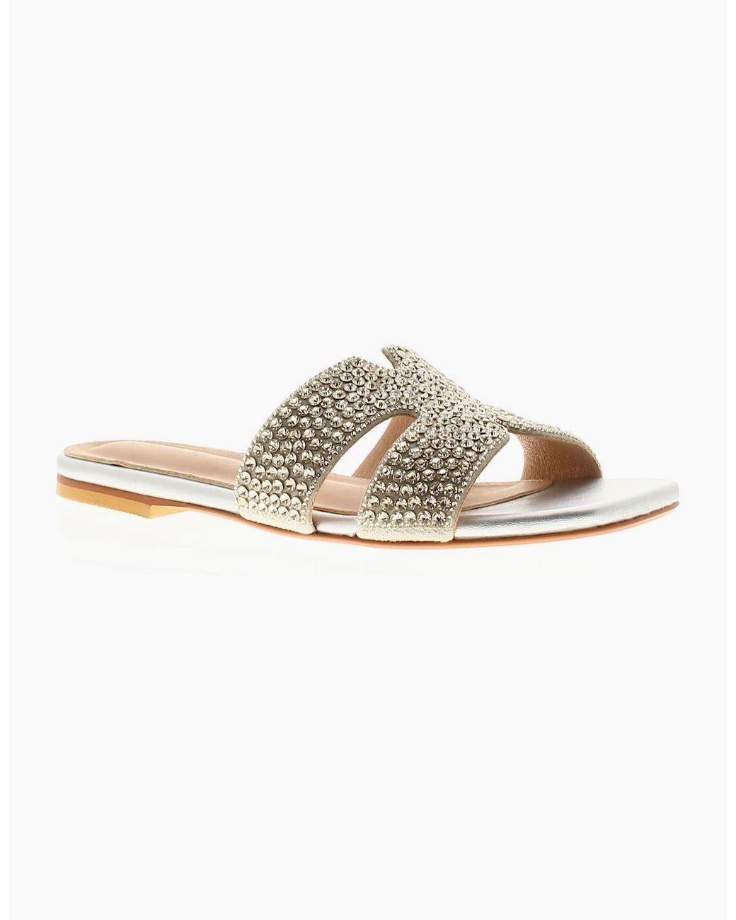 Apache Flat Sandals Shimmering Rhinestones Fifi Slip On Uk Size in ...