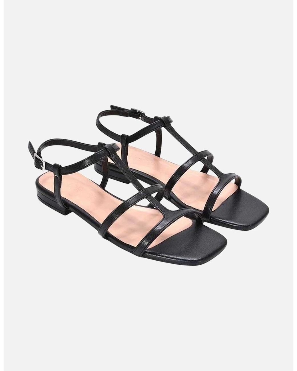 XY London Ladies Danielle Caged Sandals in Black | Lyst UK