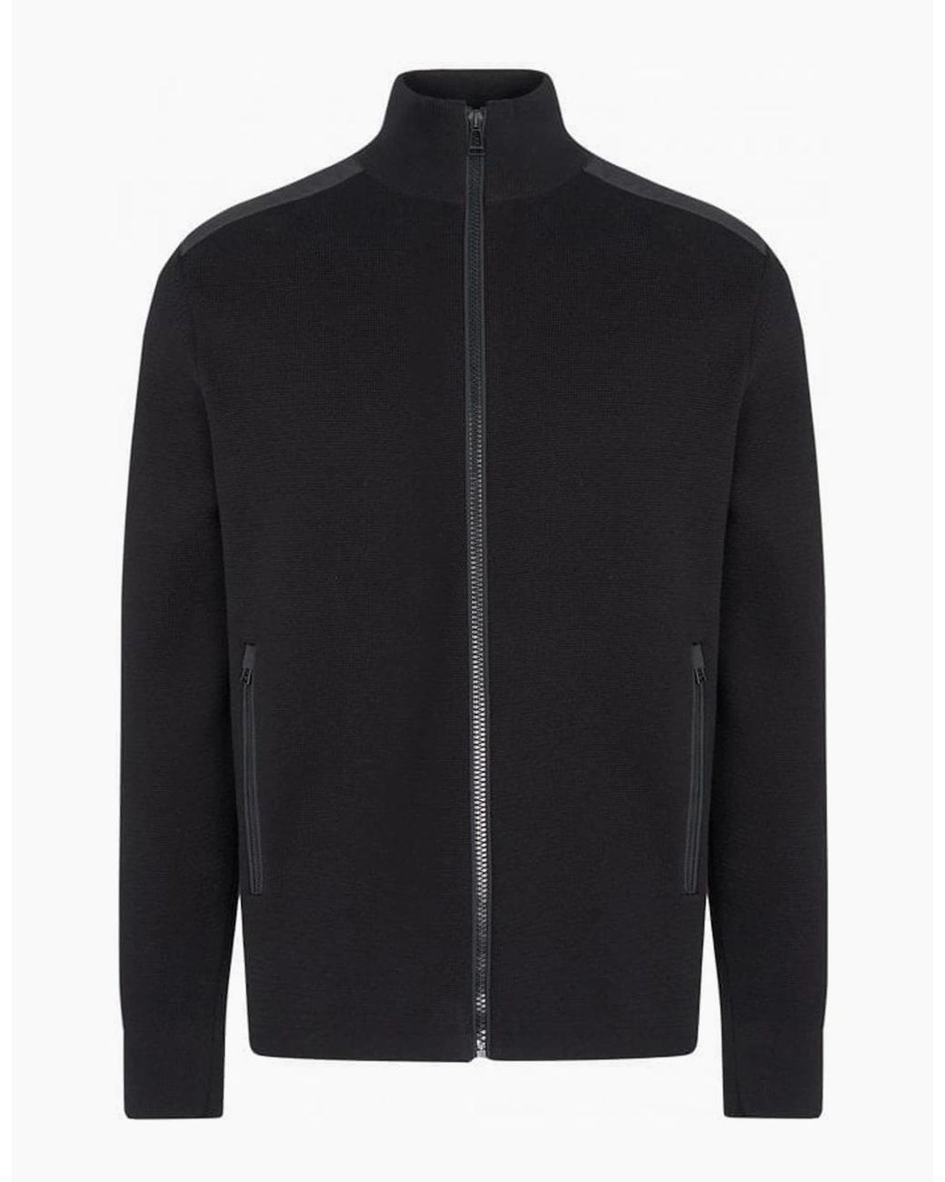Belstaff Verge Zip Cardigan in Black for Men | Lyst UK
