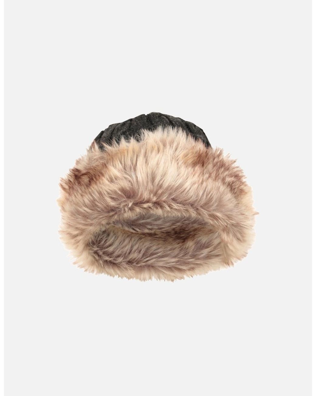 Mountain Warehouse Ladies Faux Fur Winter Hat in Grey | Lyst UK