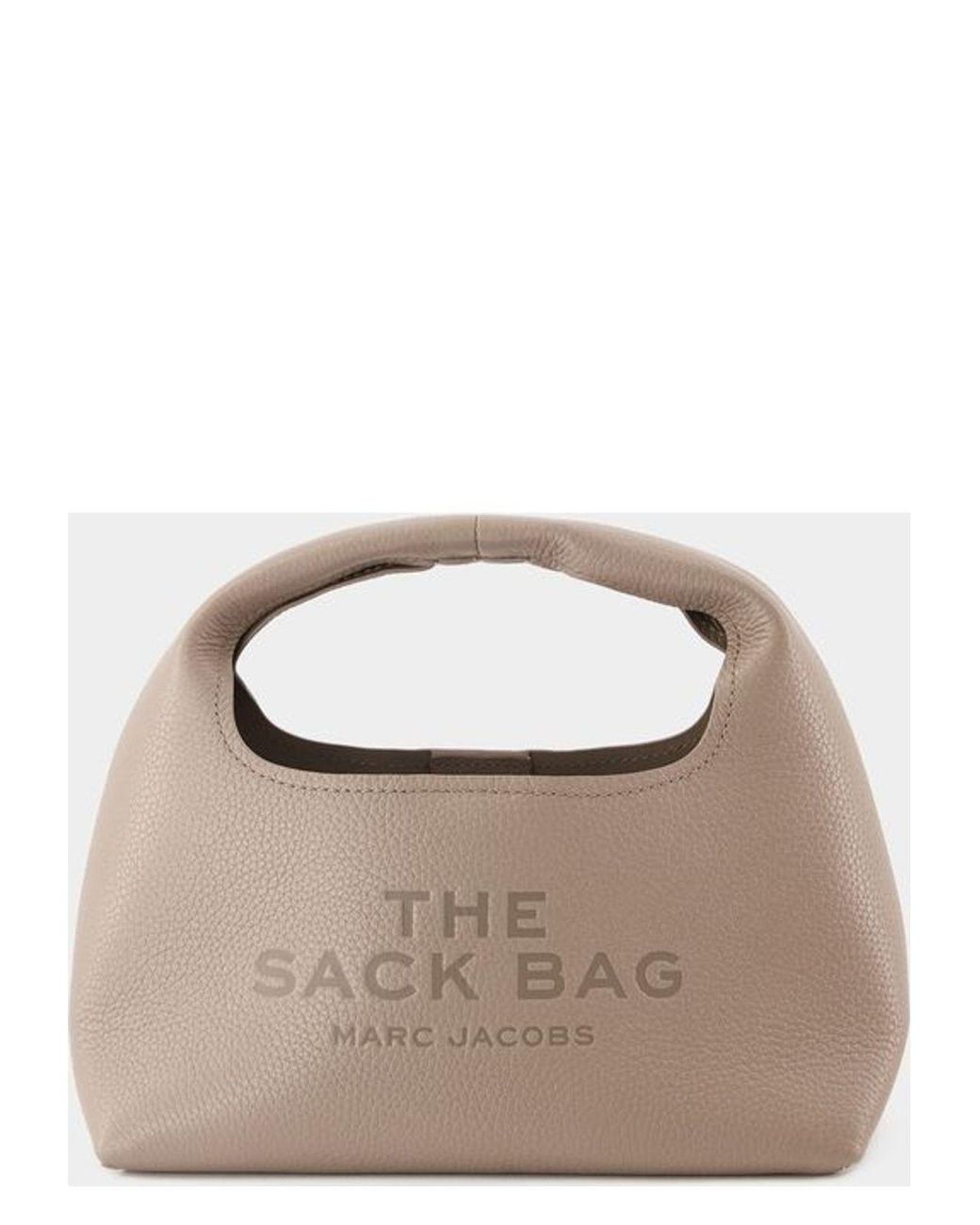 Marc Jacobs The Sack Mini Leather Hobo Bag in Brown | Lyst