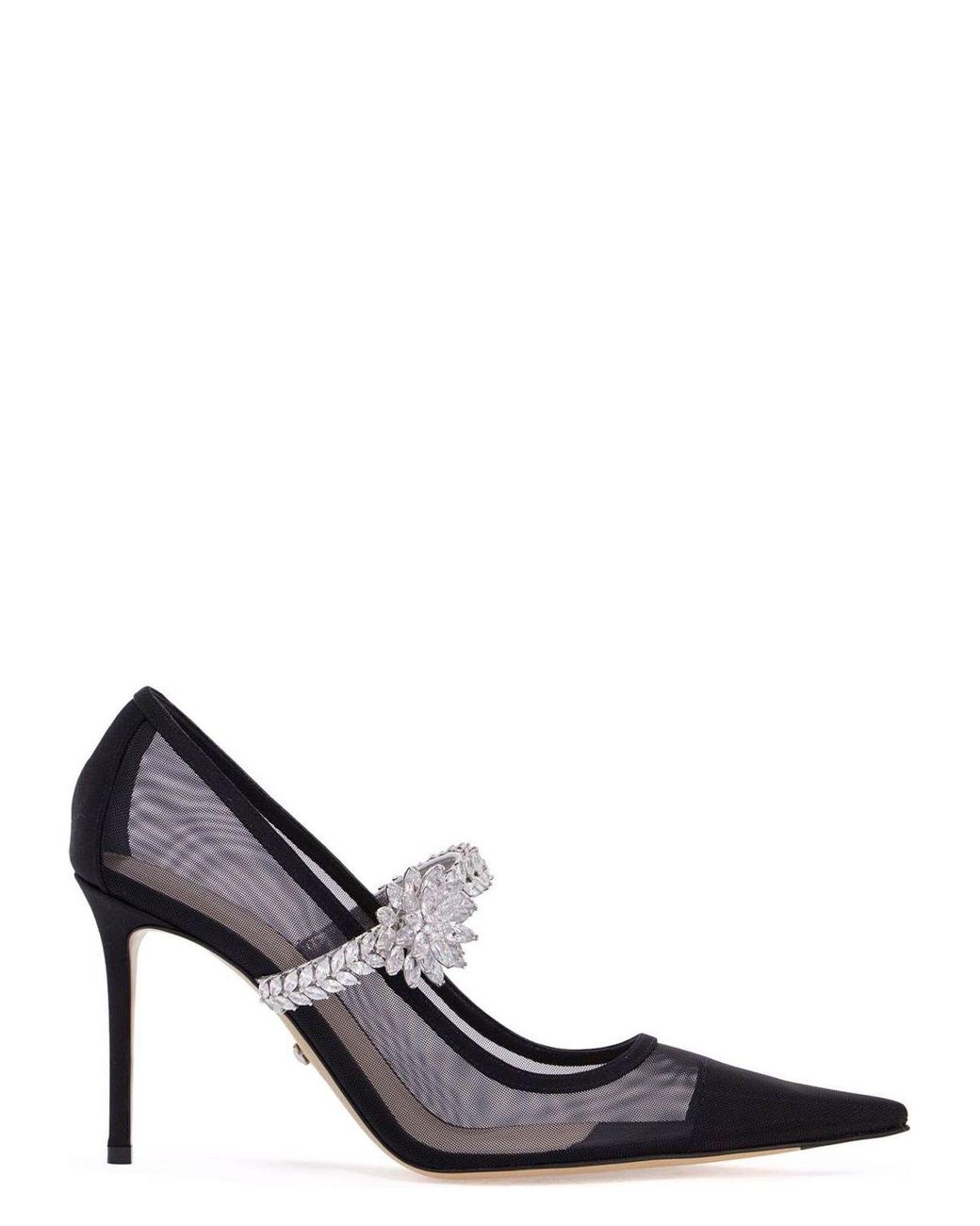 Mach & Mach Mesh Décolleté With Pumps in Black | Lyst UK