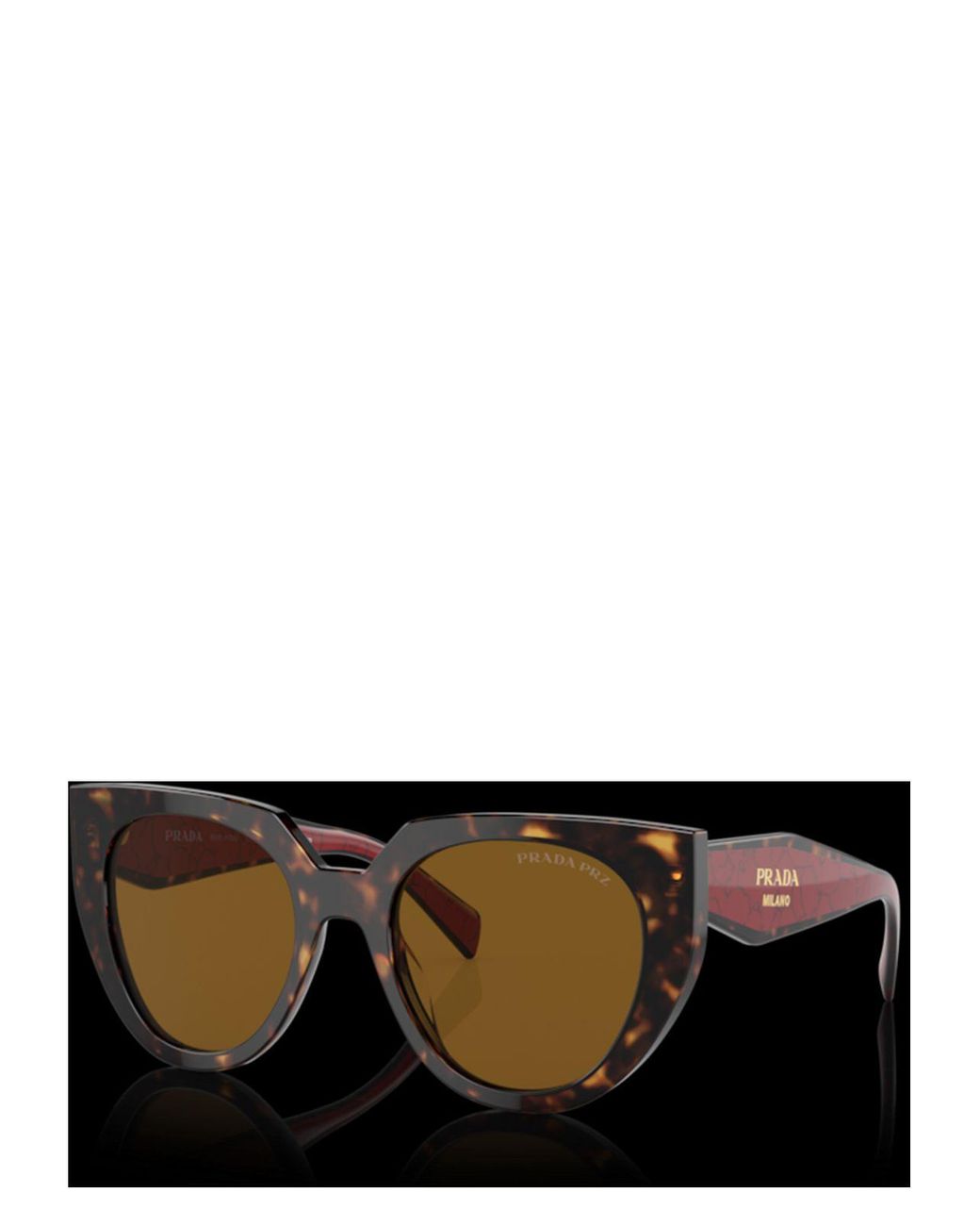 Prada Pr 14Ws 2Au5Y1 Sunglasses in Black | Lyst UK