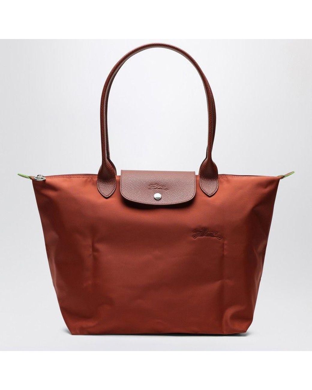 Longchamp Le Pliage L Shoulder Bag in Red | Lyst