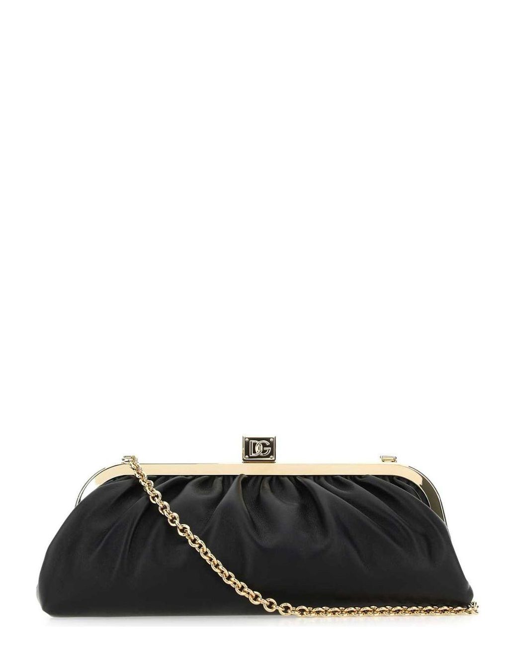Dolce & Gabbana Leather Maria Clutch in Black | Lyst UK