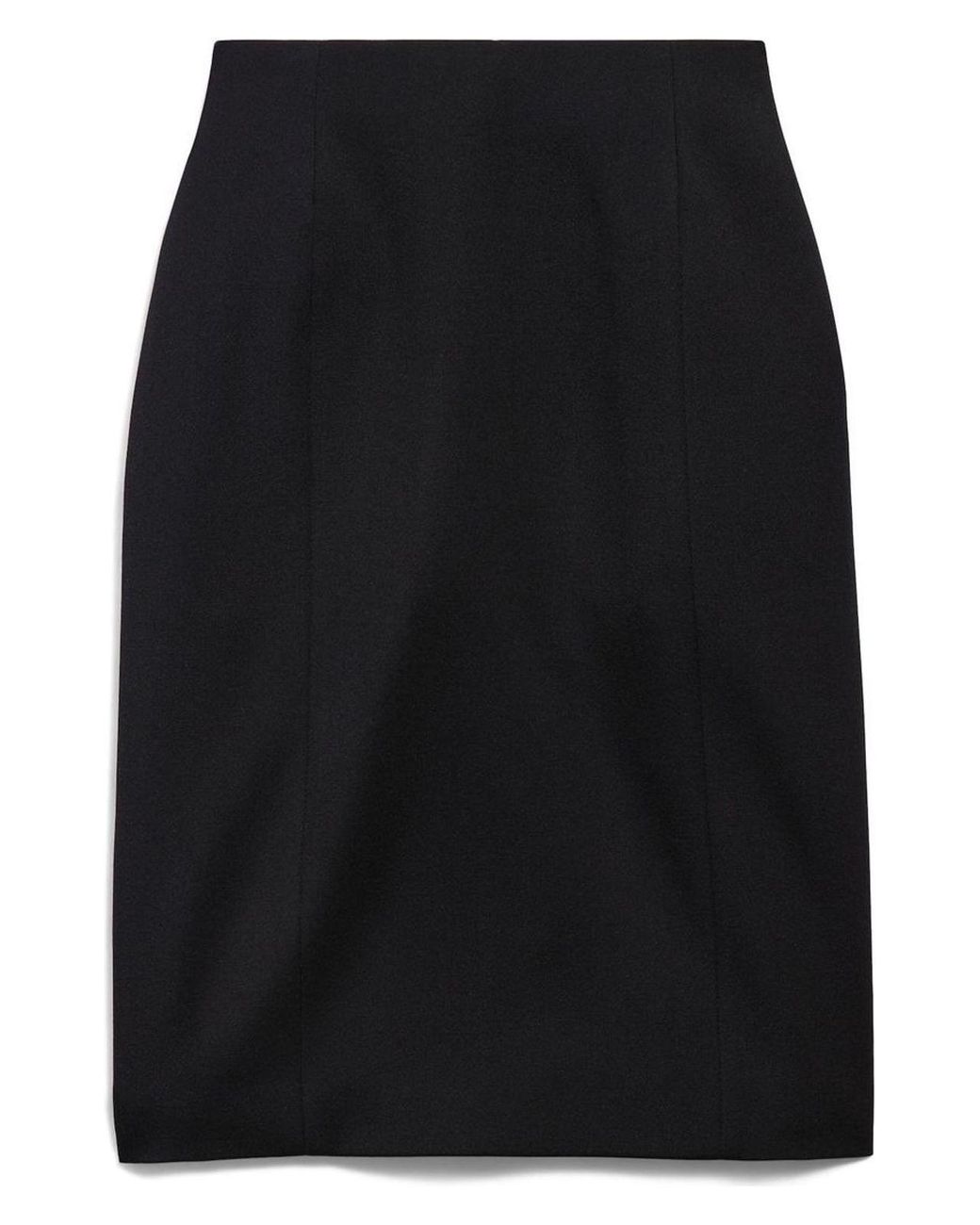 Balenciaga Hourglass Midi Skirt in Black | Lyst