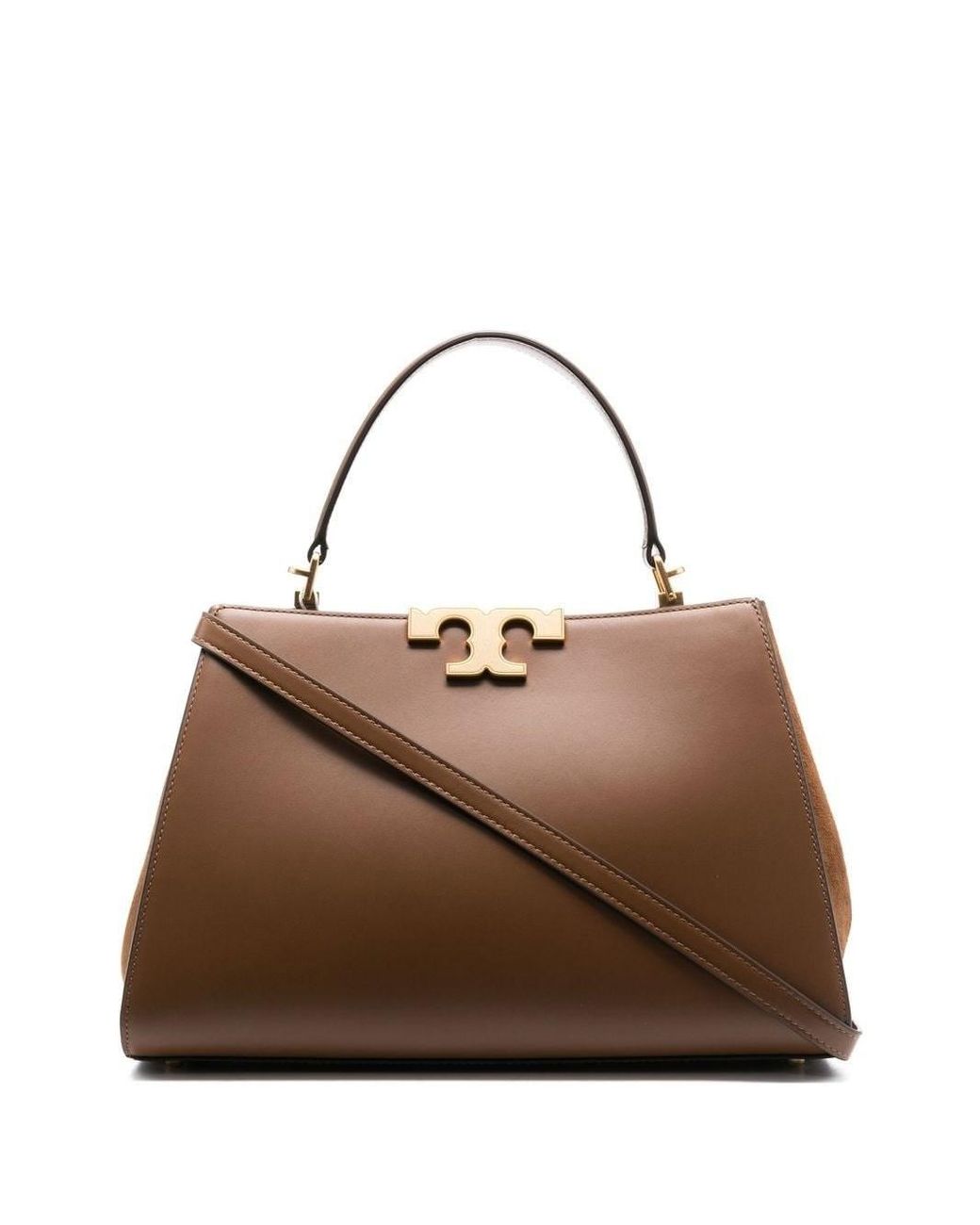 Tory Burch Eleanor Satchel in Brown | Lyst