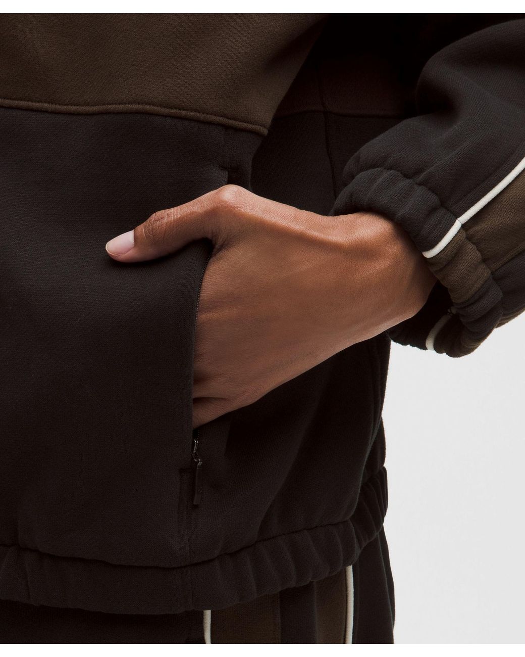 lululemon Steady State Oversized Funnel Full Zip in Black | Lyst