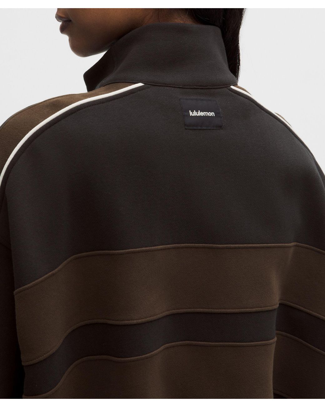 lululemon Steady State Oversized Funnel Full Zip in Black | Lyst