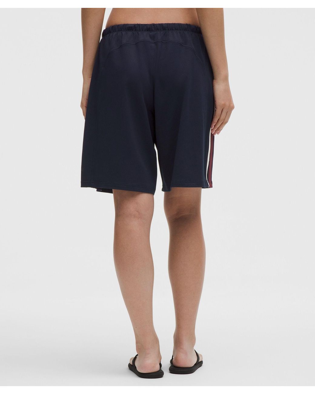 lululemon Striped Baggy Low-Rise Track Short 9.5" in Blue | Lyst