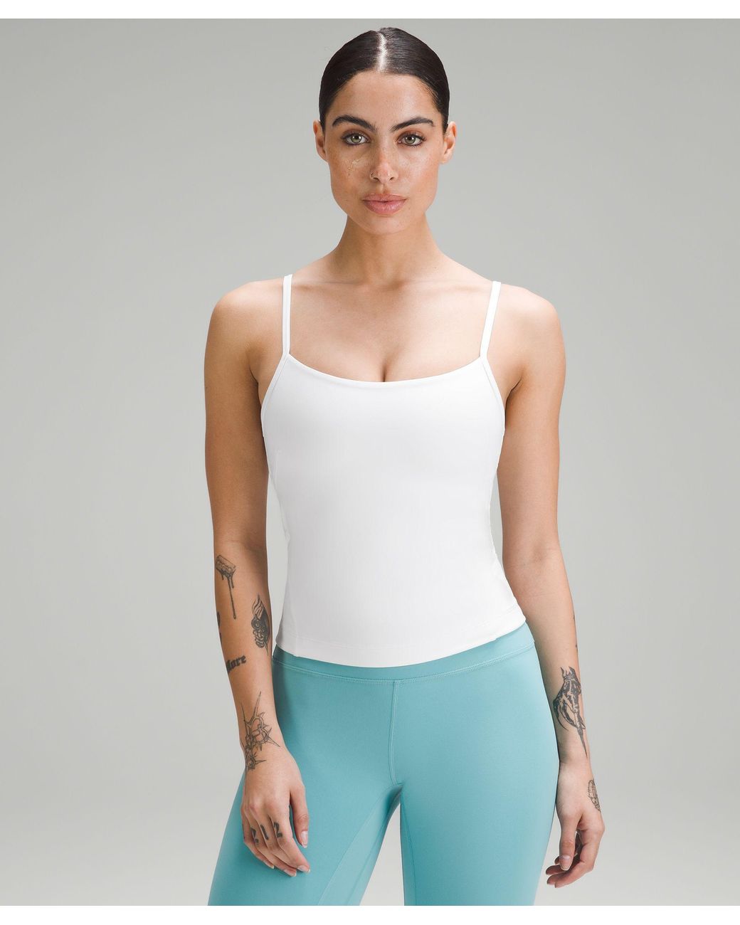 lululemon Cross-back Nulu Yoga Tank Top in White | Lyst