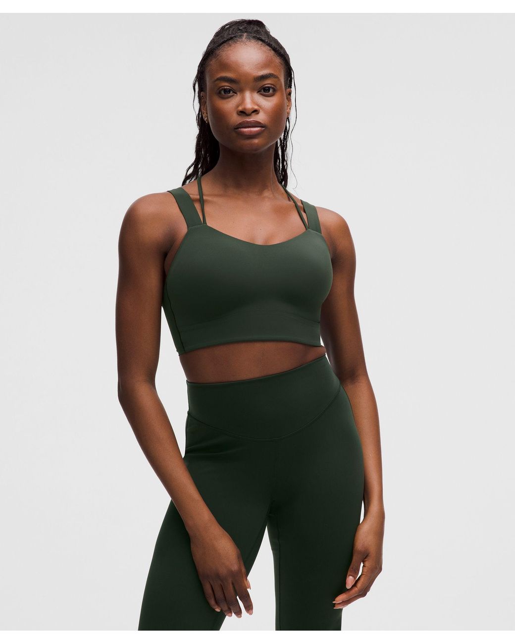 lululemon Like A Cloud Longline Bra in Green | Lyst