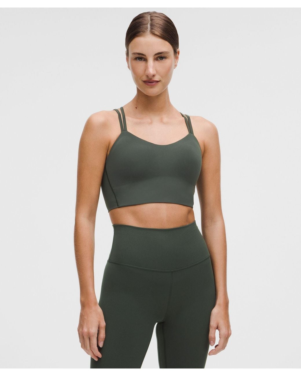 lululemon Like A Cloud Longline Bra in Green | Lyst