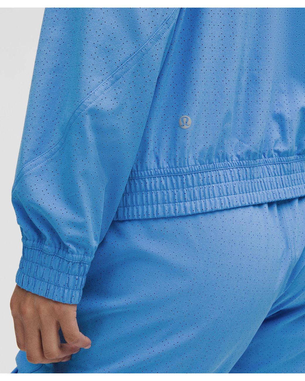 lululemon Adapted State Perforated Track Jacket in Blue | Lyst