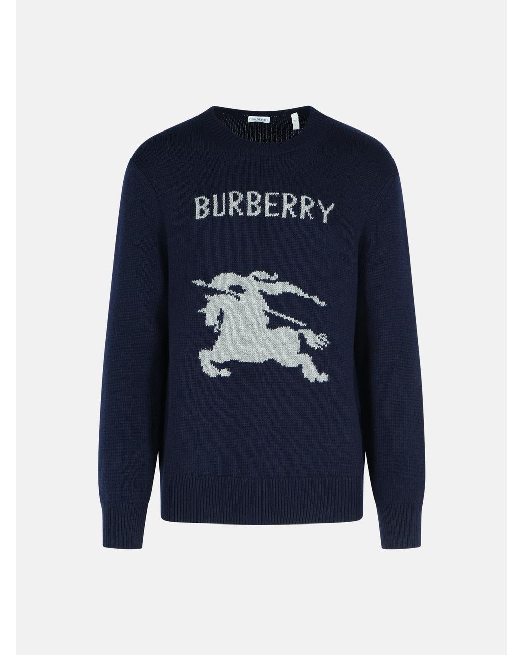Burberry 'Snowdonia' Wool And Cashmere Sweater in Blue for Men | Lyst