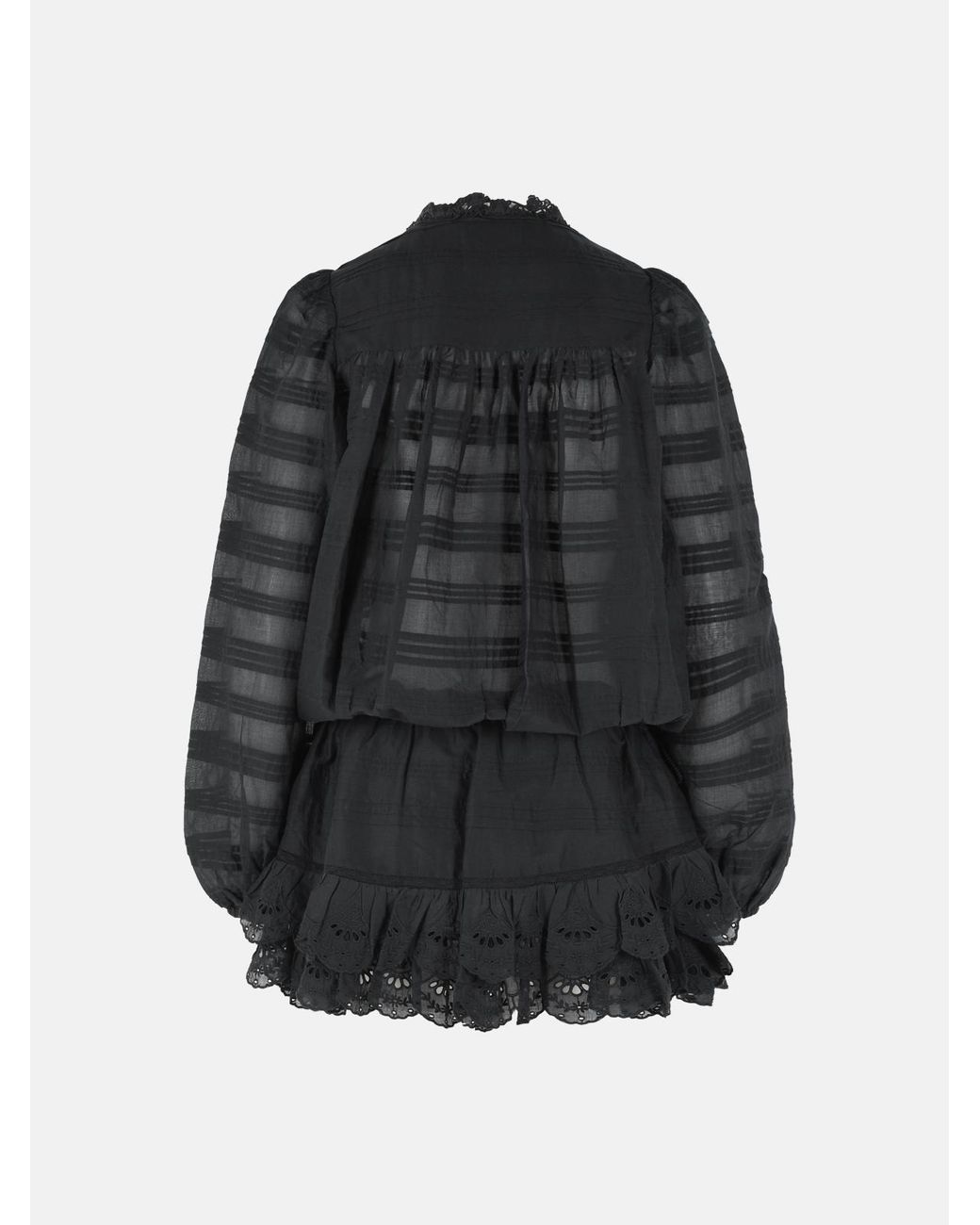 Isabel Marant 'Preya' Cotton Dress in Black | Lyst
