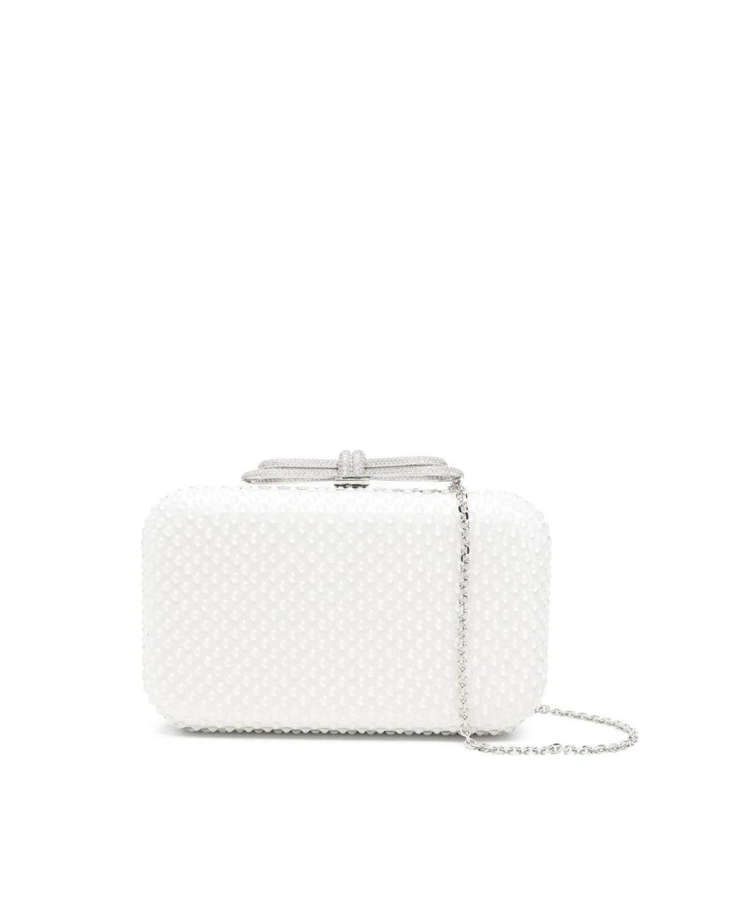 Mach & Mach Clutch Bags in White | Lyst