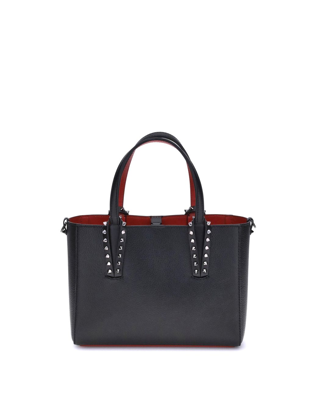 Christian Louboutin Studded Leather Tote Bag in Blue | Lyst