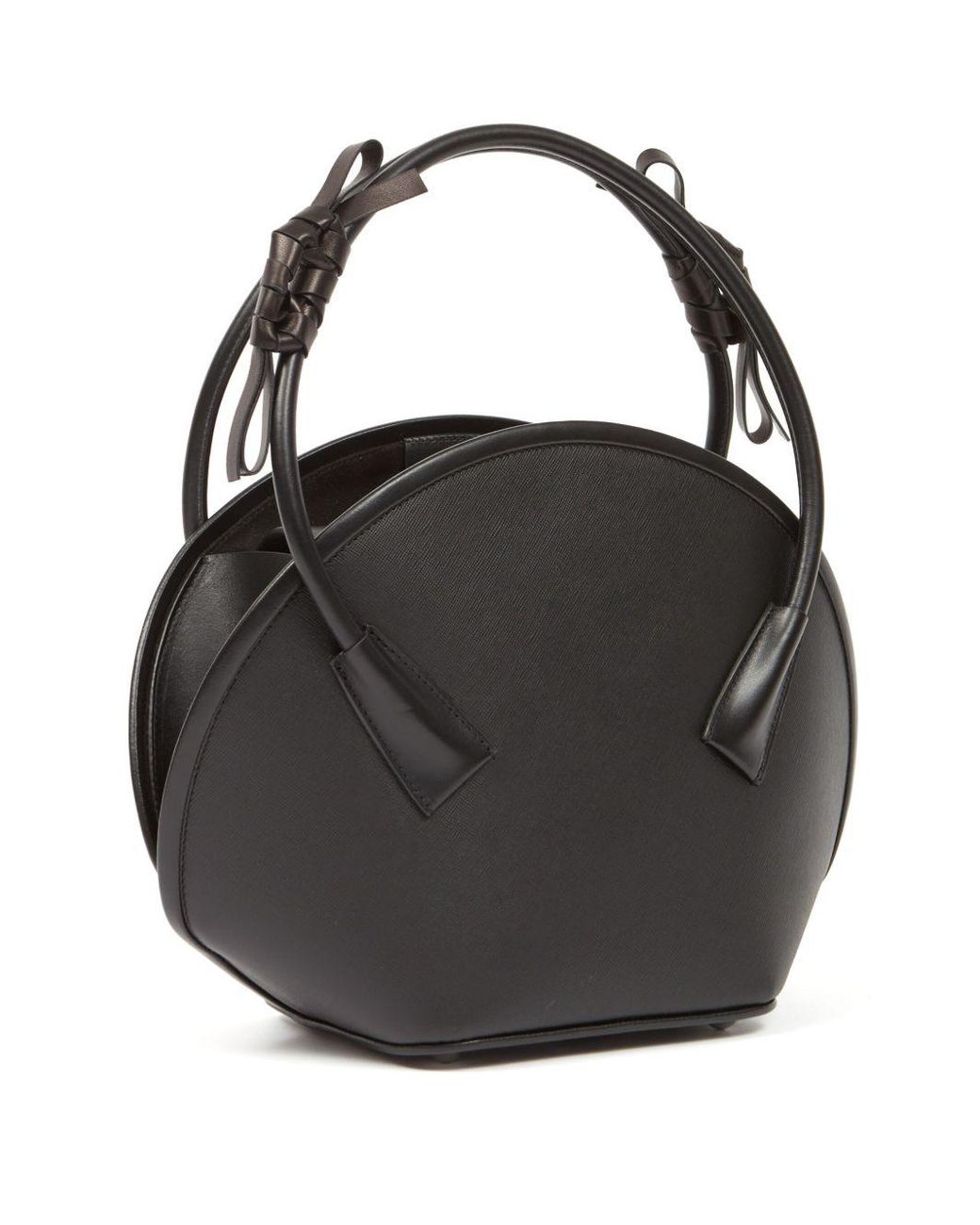Maison Margiela Fortune Small Leather Handbag in Black | Lyst