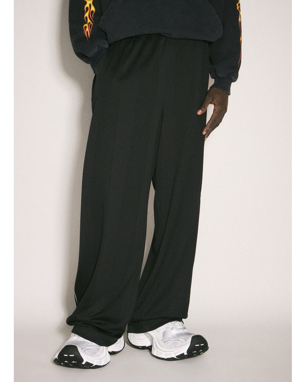 Balenciaga Burning Unity Baggy Trackpants in Black for Men | Lyst