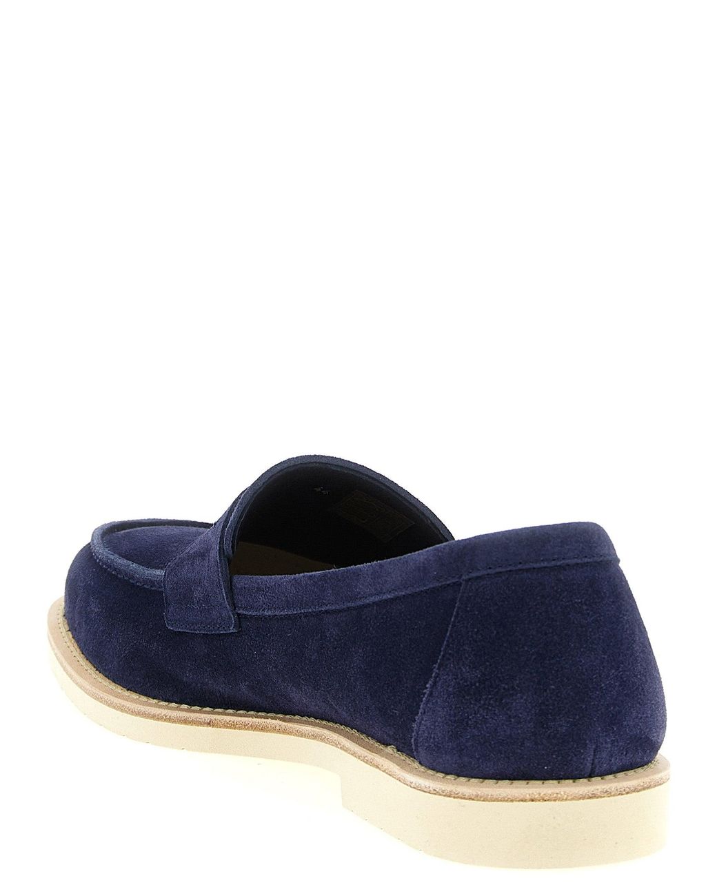Brunello Cucinelli Penny Loafer Light Loafers in Blue for Men | Lyst