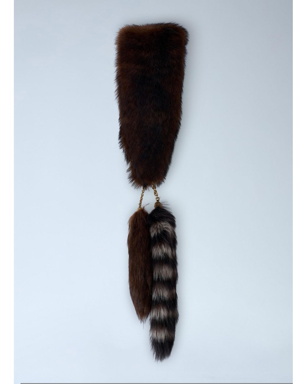 Chloé Chloã Treasure Tails Shearling Scarf in Black | Lyst