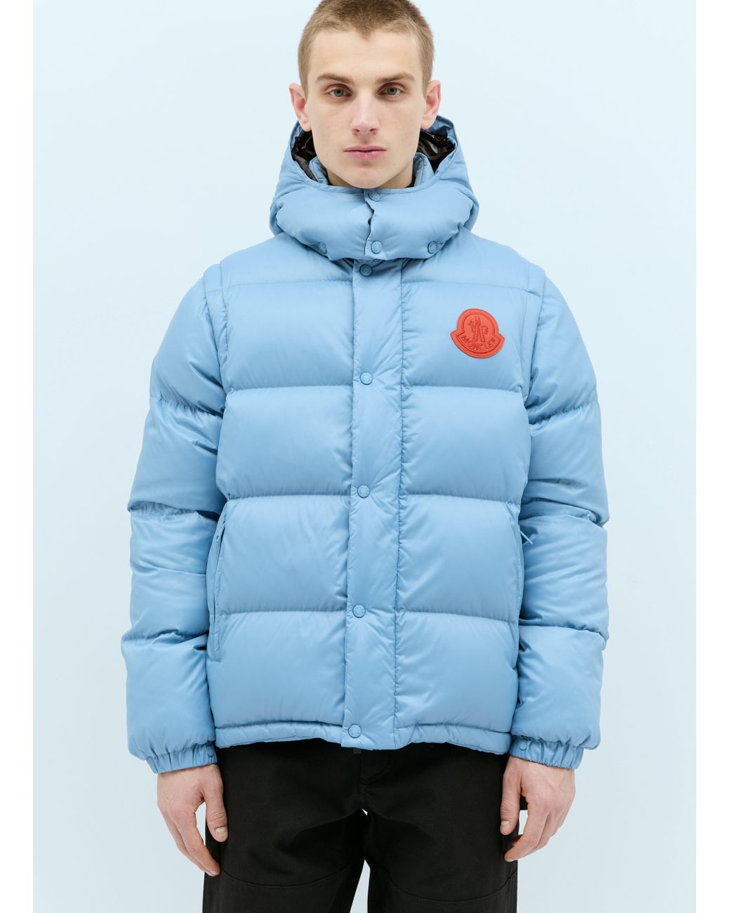 Moncler Cyclone 2-In-1 Down Jacket in Blue for Men | Lyst