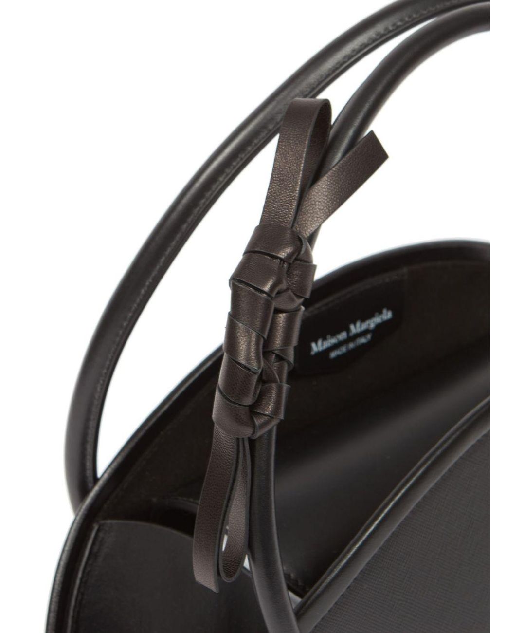 Maison Margiela Fortune Small Leather Handbag in Black | Lyst