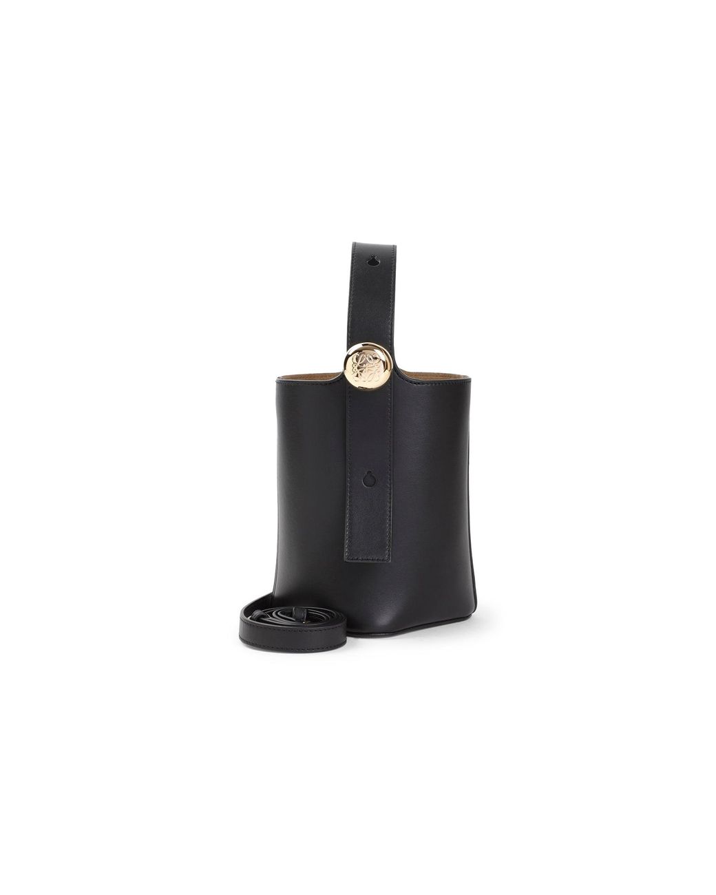 Loewe Pebble Bucket Mini in Black | Lyst