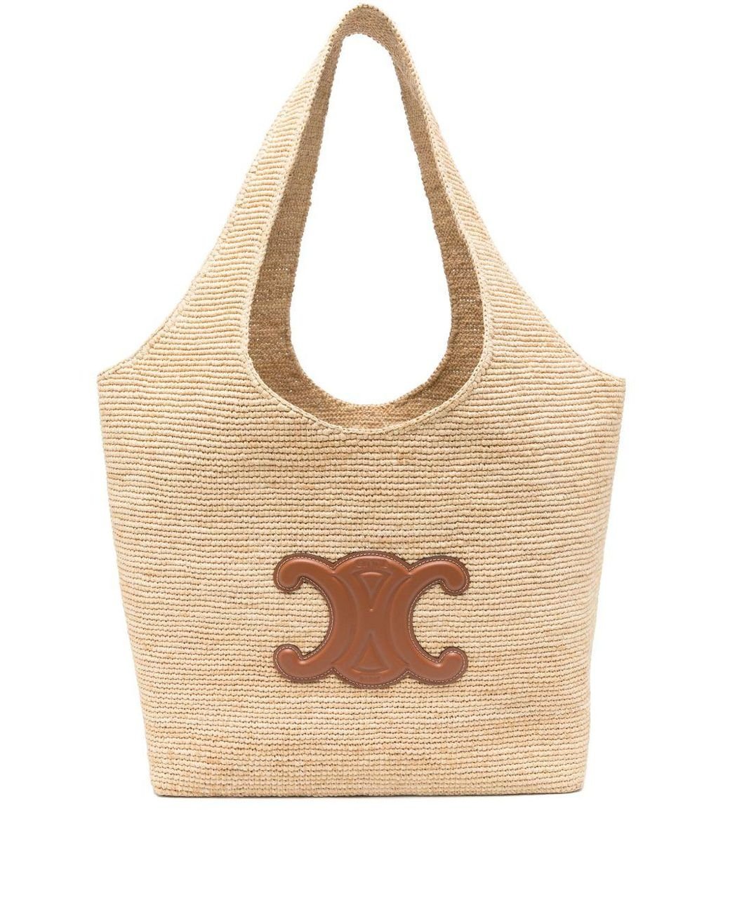 Celine Panier Cabas Bag in Natural | Lyst