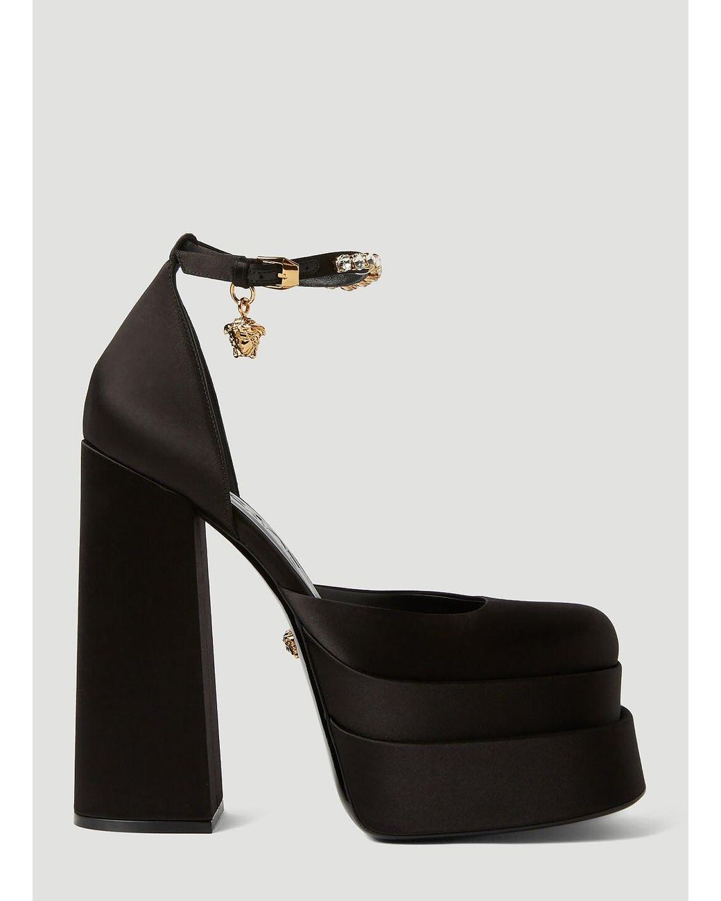 Versace Medusa Aevitas Platforms in White | Lyst