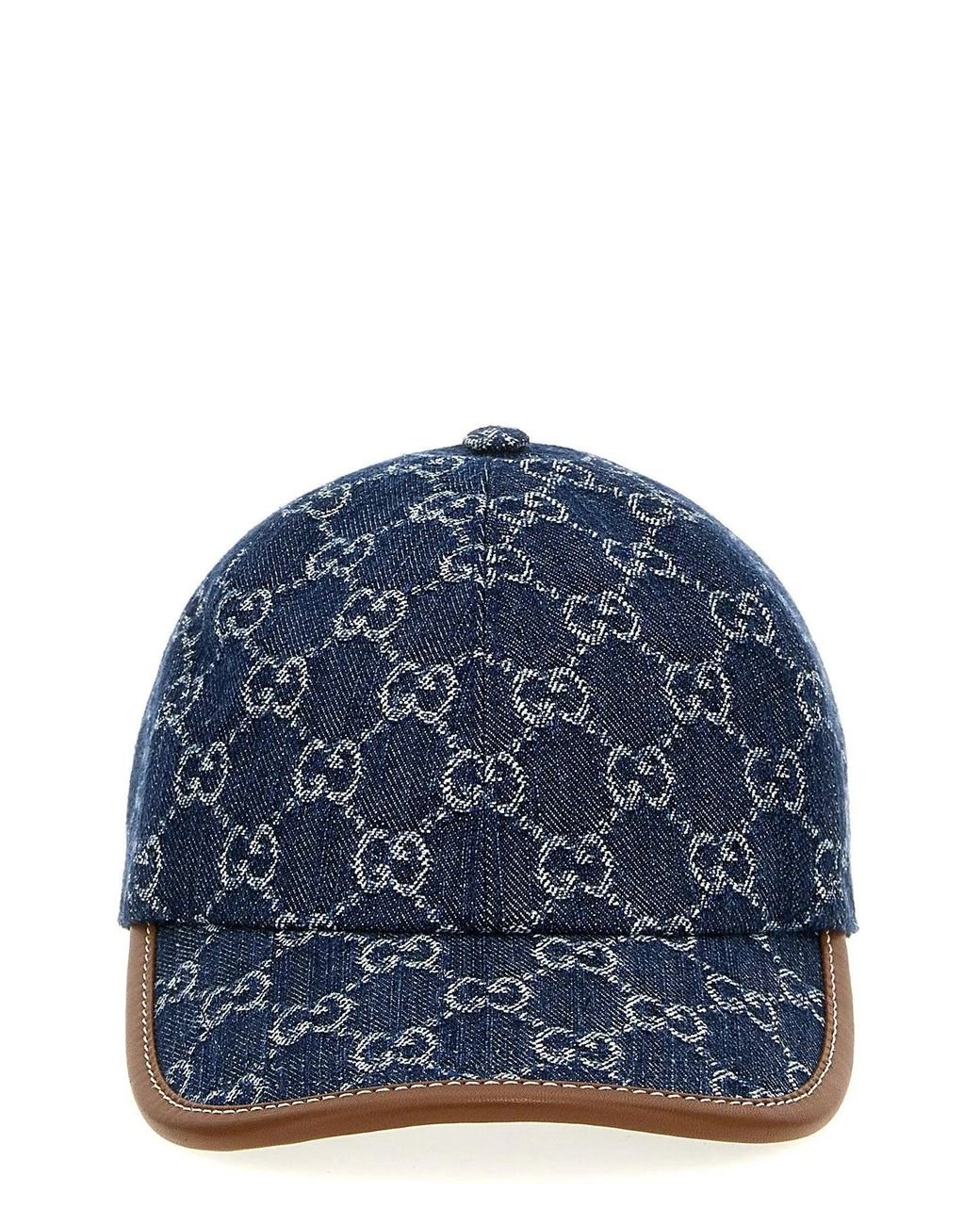 Gucci Denim Cap in Blue | Lyst